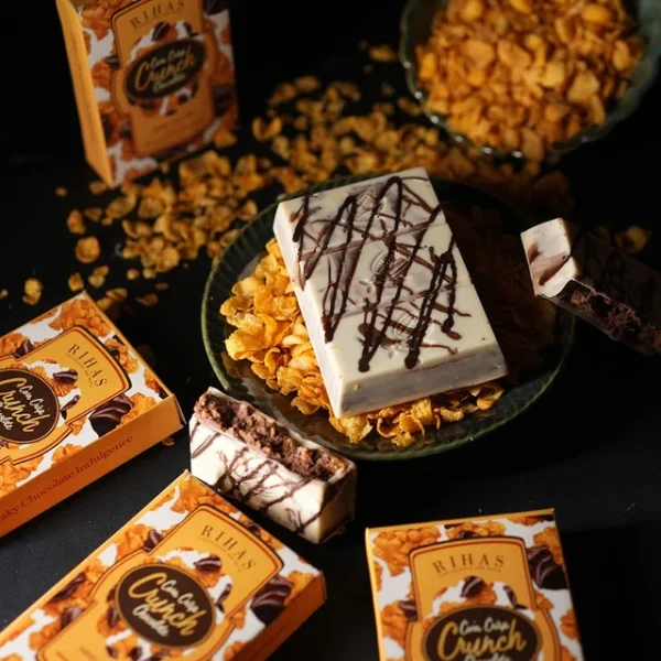 Dubai’s Viral Corn Crisp Crunch Kunafa Chocolate Bar – rihas new